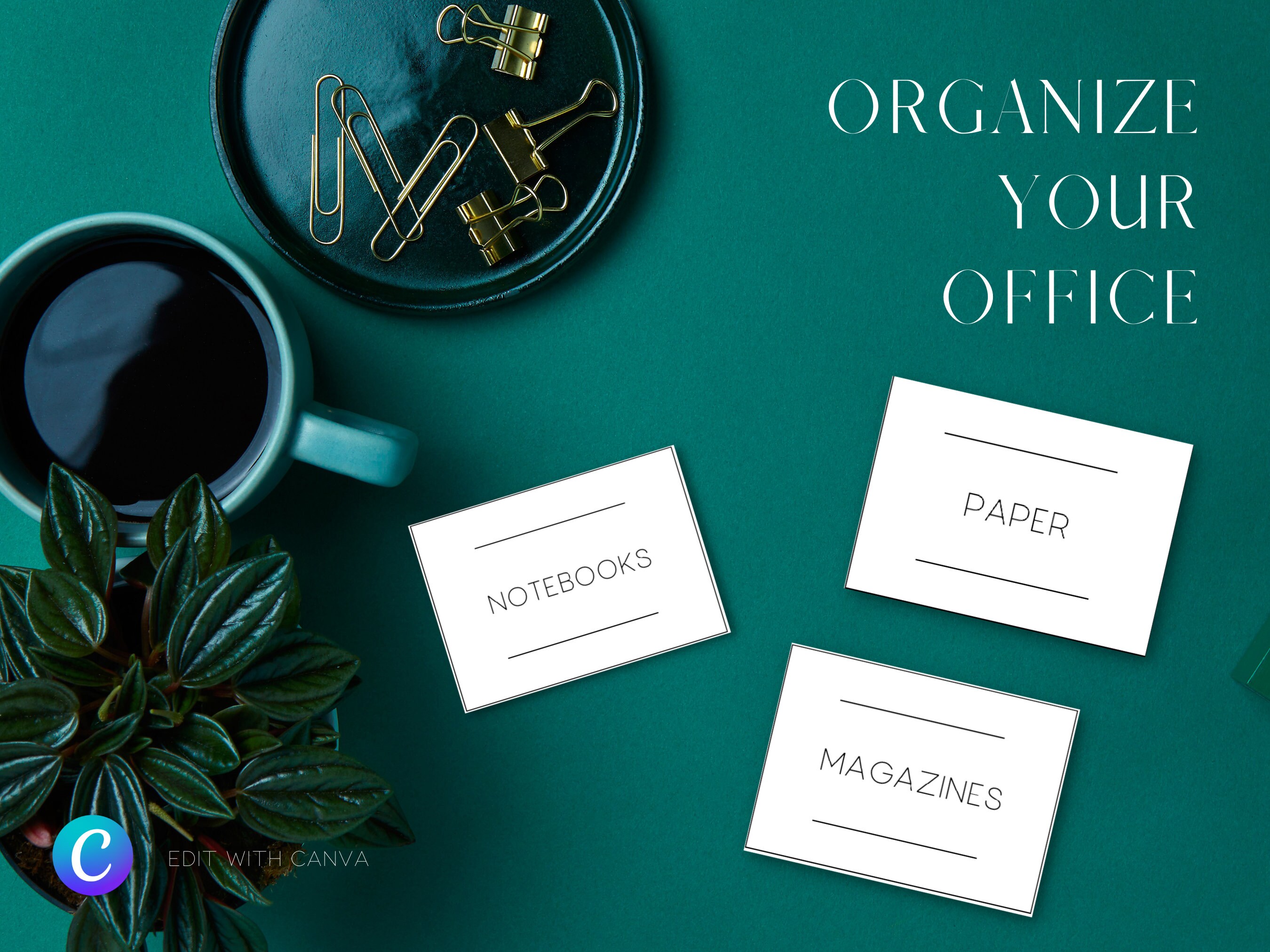 99 Minimalist Printable Labels | Edit in Canva | Digital Download ...