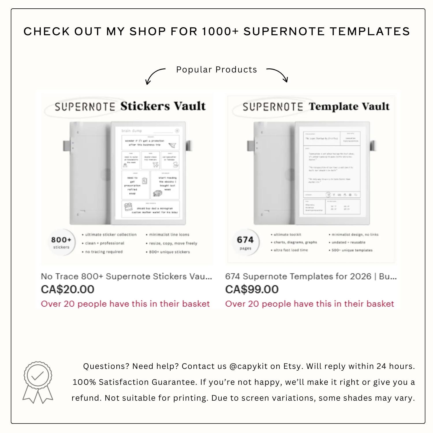 Supernote 2026 Professional Toolkit | 84 Page Business Notebook ...