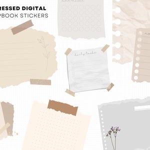 40 Aesthetic Goodnotes Sticky Notes Boho Digital Stickers iPad Stickers ...