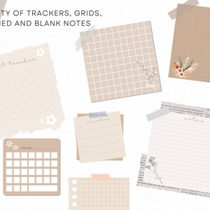 40 Aesthetic Goodnotes Sticky Notes Boho Digital Stickers iPad Stickers ...