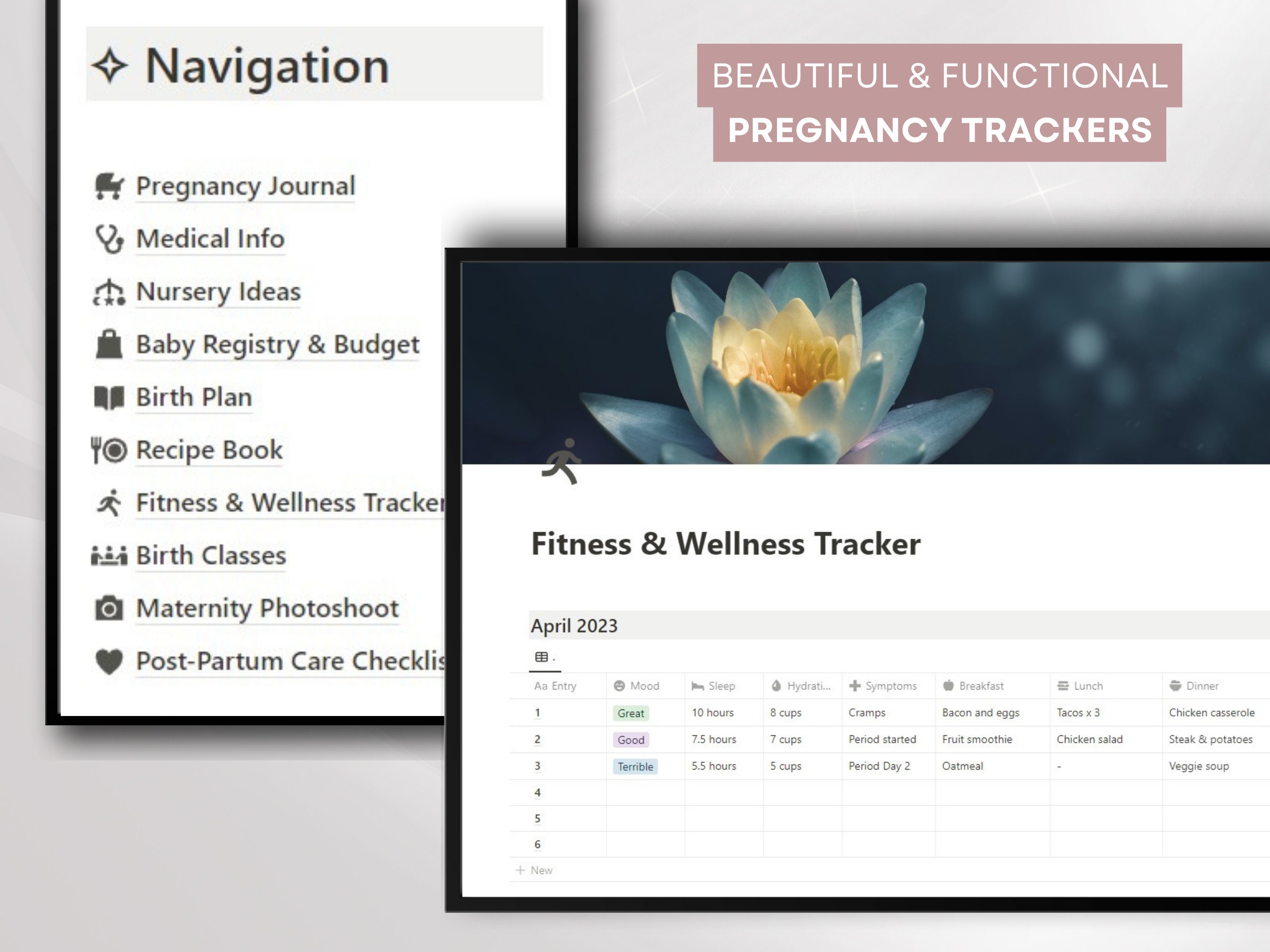 Minimalist Pregnancy Planner Pregnancy Notion Templates Etsy