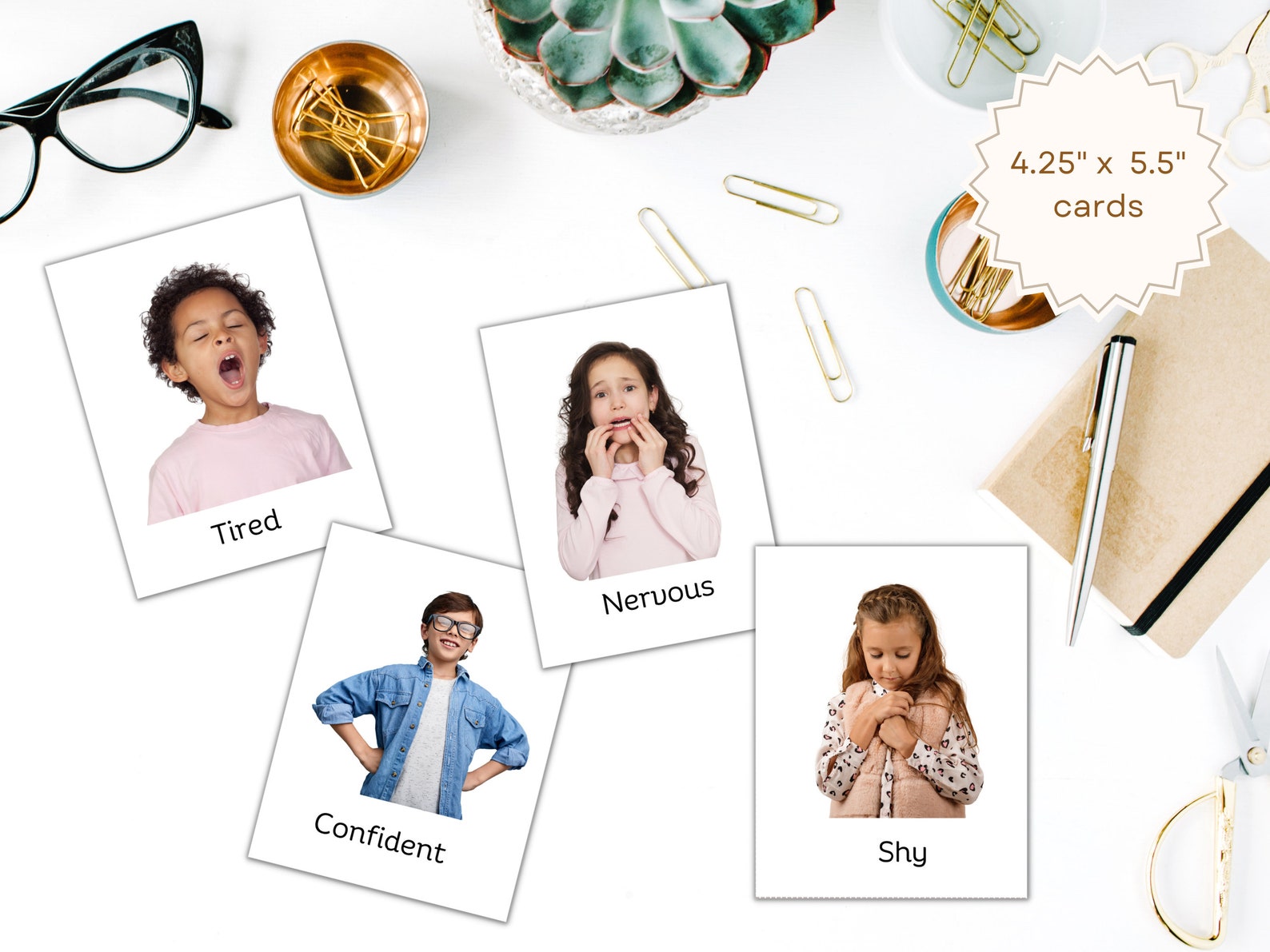 Real Photos Emotion Flashcards | Printable Emotion Cards | Feelings ...