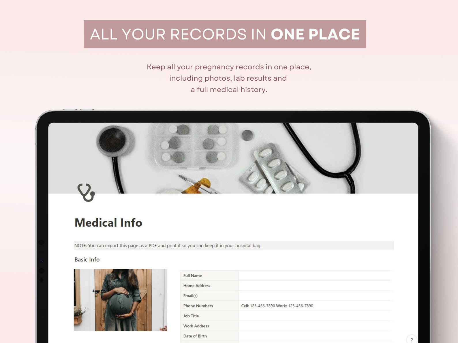 Minimalist Pregnancy Planner Pregnancy Notion Templates Etsy