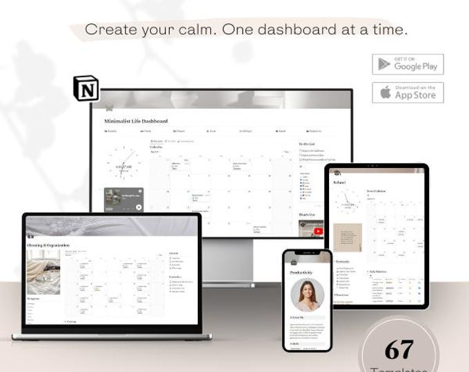 Notion Template - 2024 Dream Life Planner, Life Coaching Session in One ...