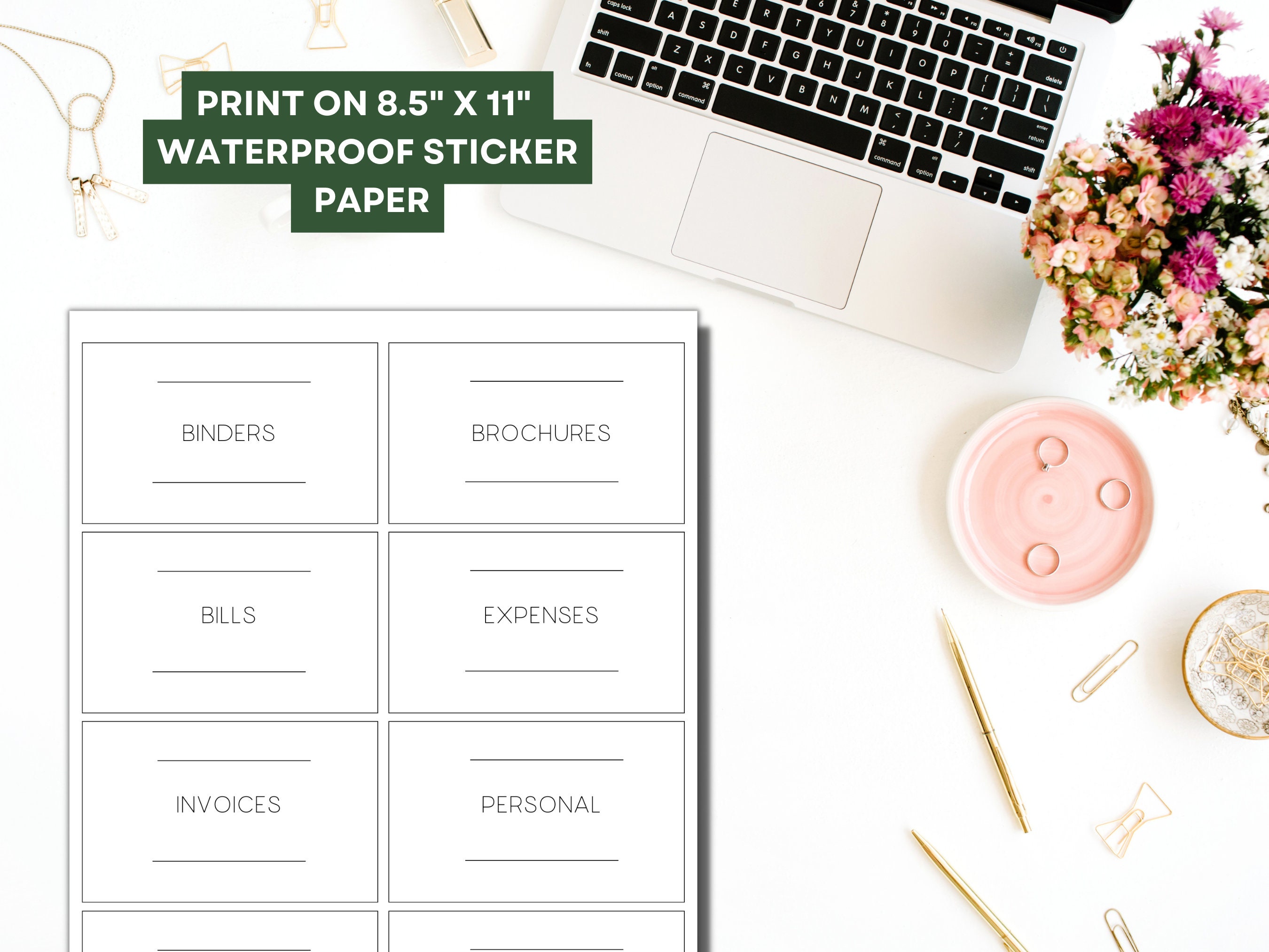 99 Minimalist Office Labels | Aesthetic Office Organizer | Digital ...