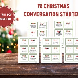 Christmas Conversation Cards | Family Friendly Conversation Starters ...