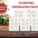 Christmas Conversation Cards | Family Friendly Conversation Starters ...