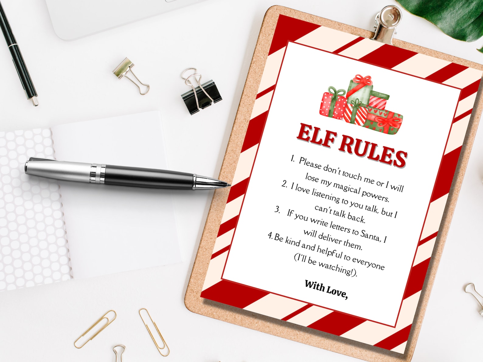 Elf Rules Sign Printable | Elf Arrival Shelf Rules | Christmas Elf ...