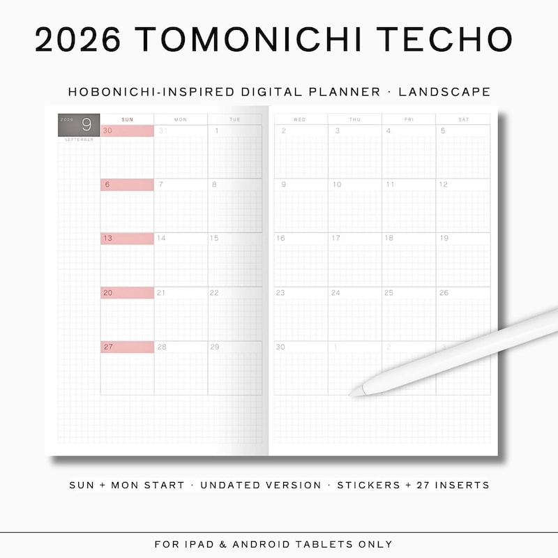 2026 Weekly Planner Japan - Etsy