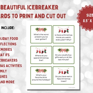 Christmas Conversation Cards | Family Friendly Conversation Starters ...