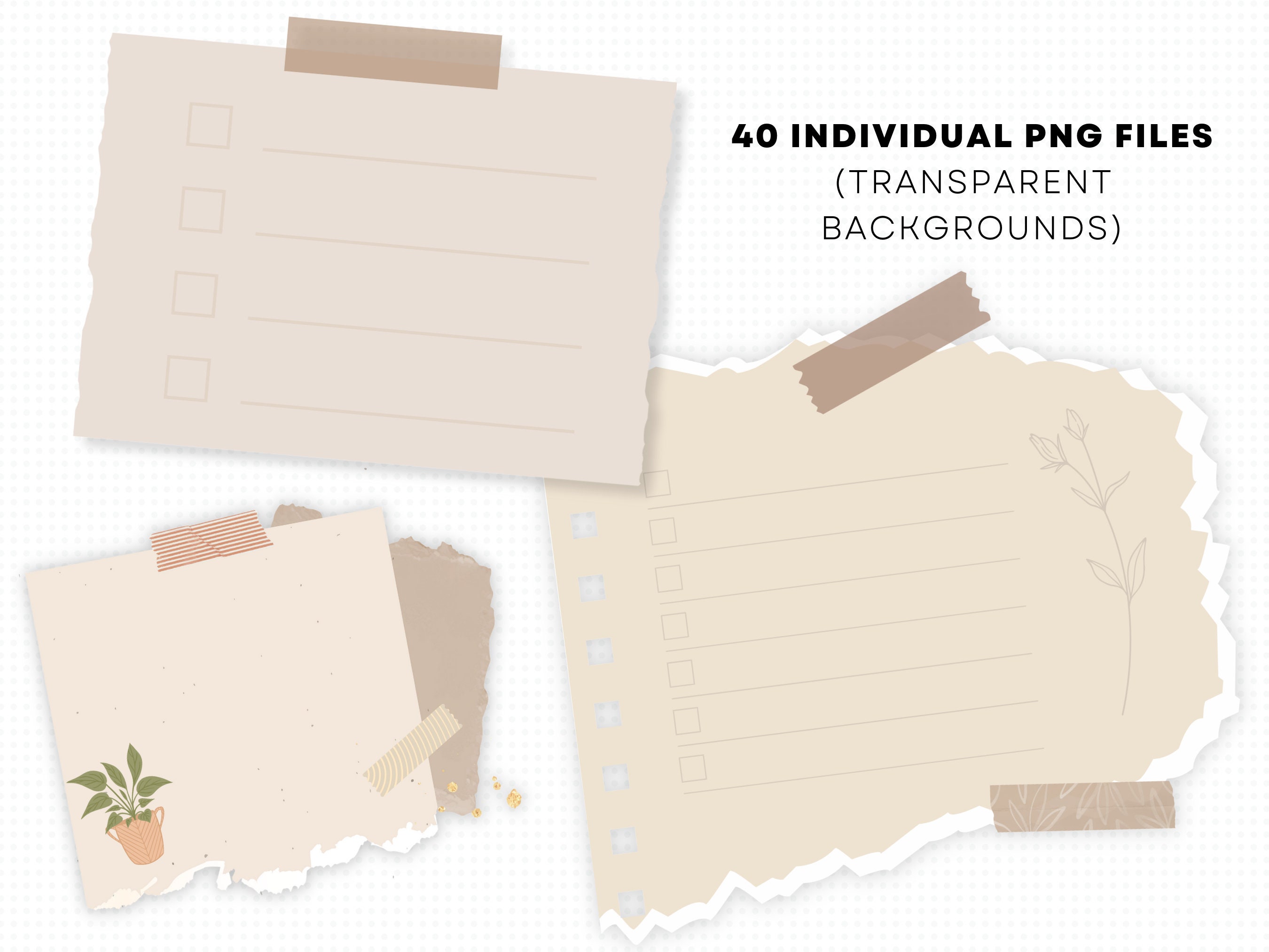 40 Aesthetic Goodnotes Sticky Notes Boho Digital Stickers - Etsy