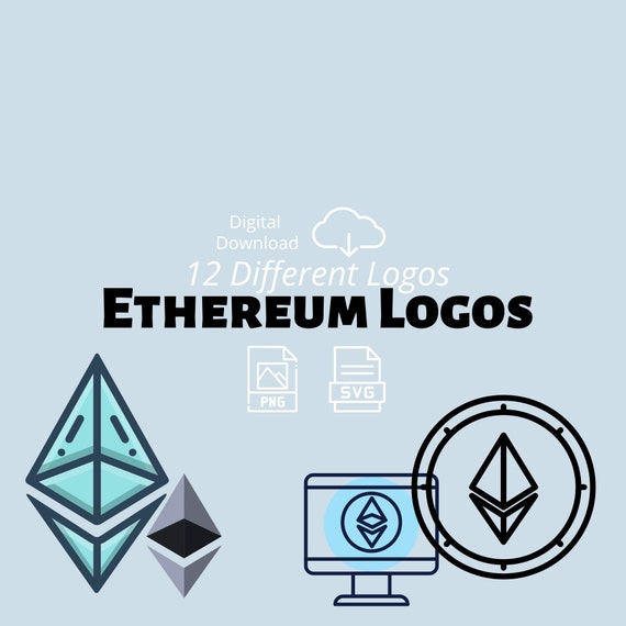 12x Ethereum Logos PNG & SVG Digital Download Cryptocurrency - Etsy