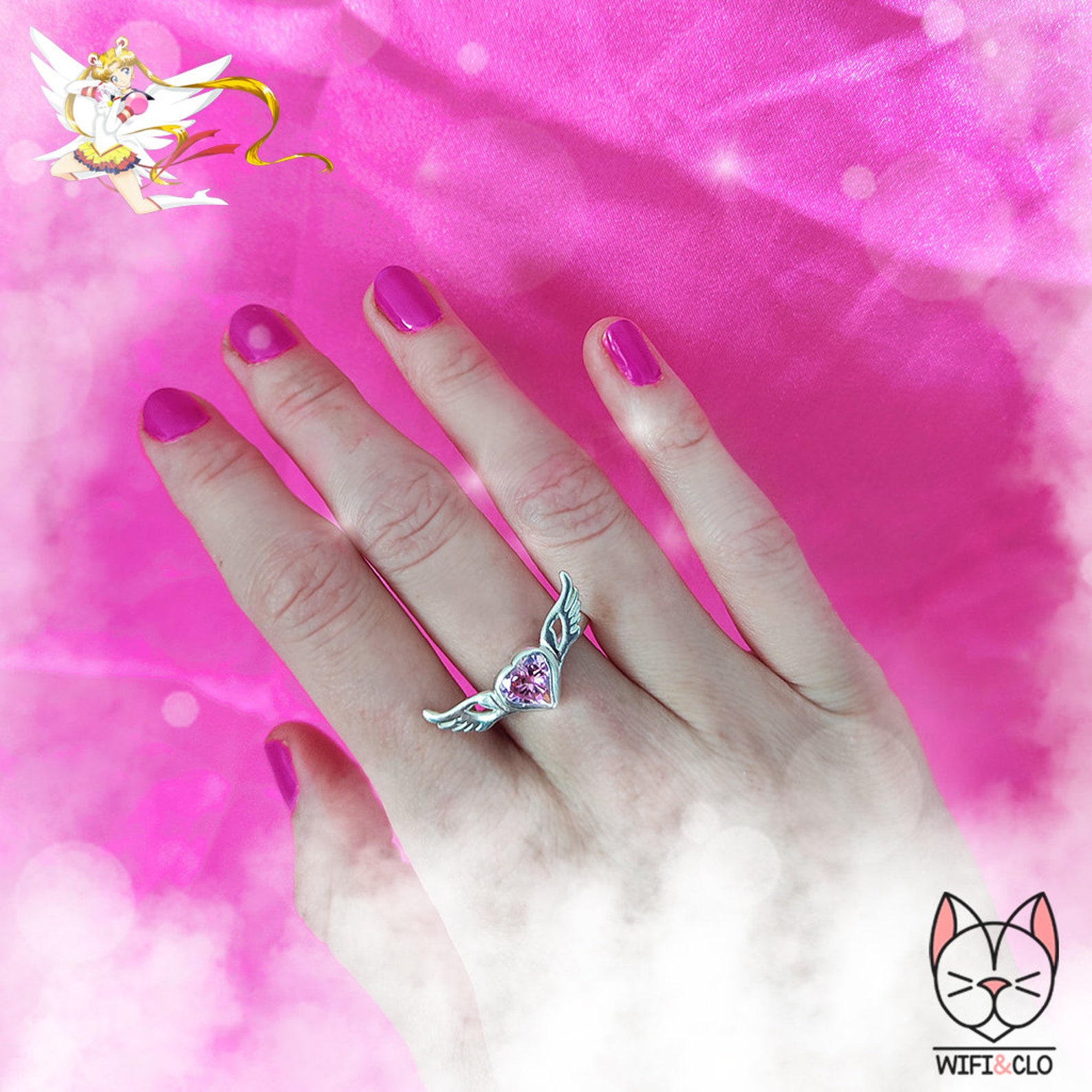 Ring Sailor Moon Eternal Magical Girls Anime Kawaii Love Ring ...