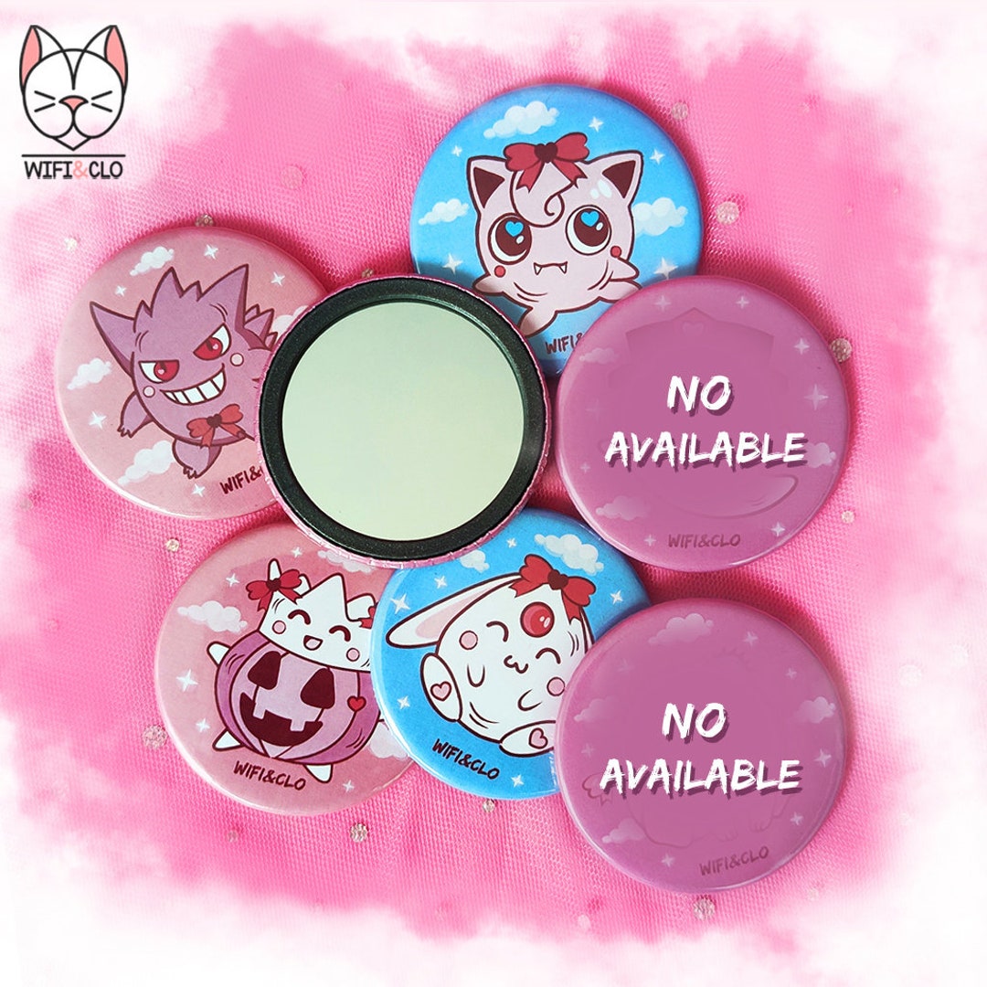 Pocket Mirror Kawaii Pokemon Pocket Mirror Anime Cute Kawaii Mokona - Etsy