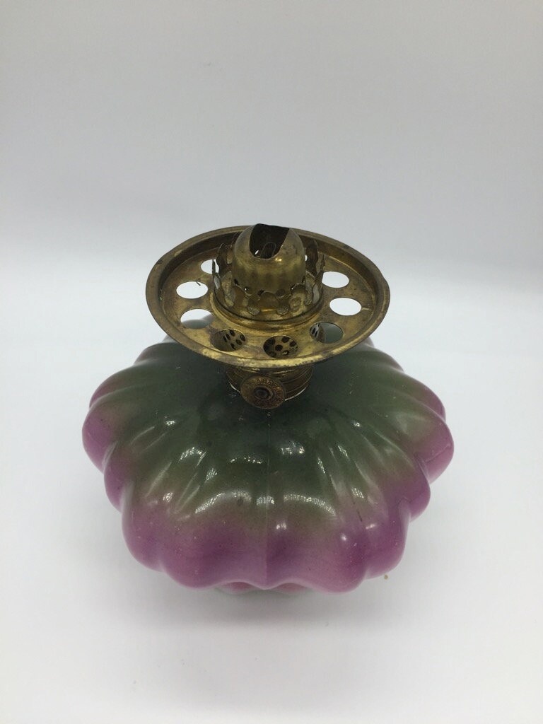 Antique Miniature Oil Lamp: Style Artichoke Lamp Milk Glass (fig. III ...