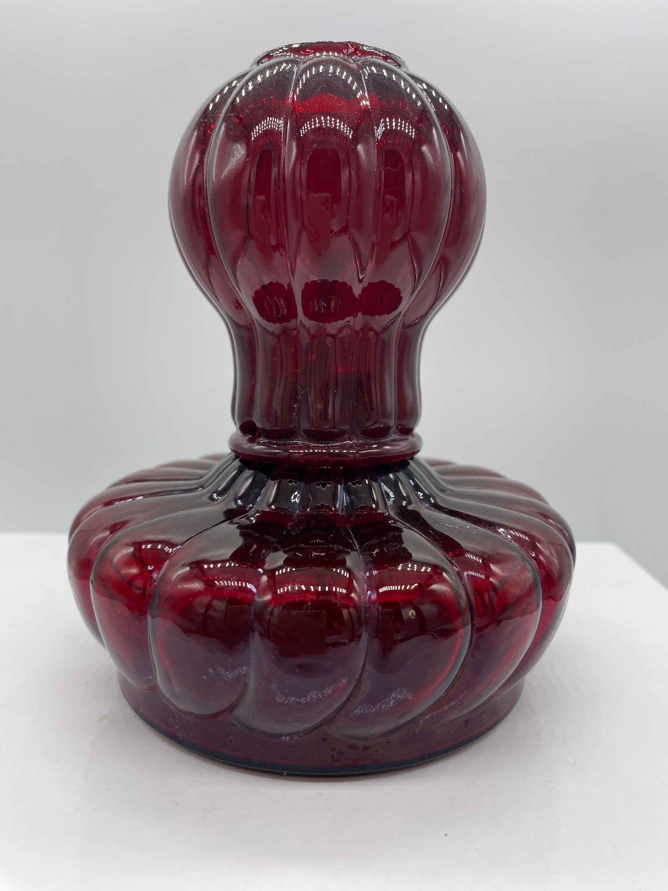 Glow Lamp in Ruby Red, Antique Miniature Oil Lamp. RARE fig. 625, P ...
