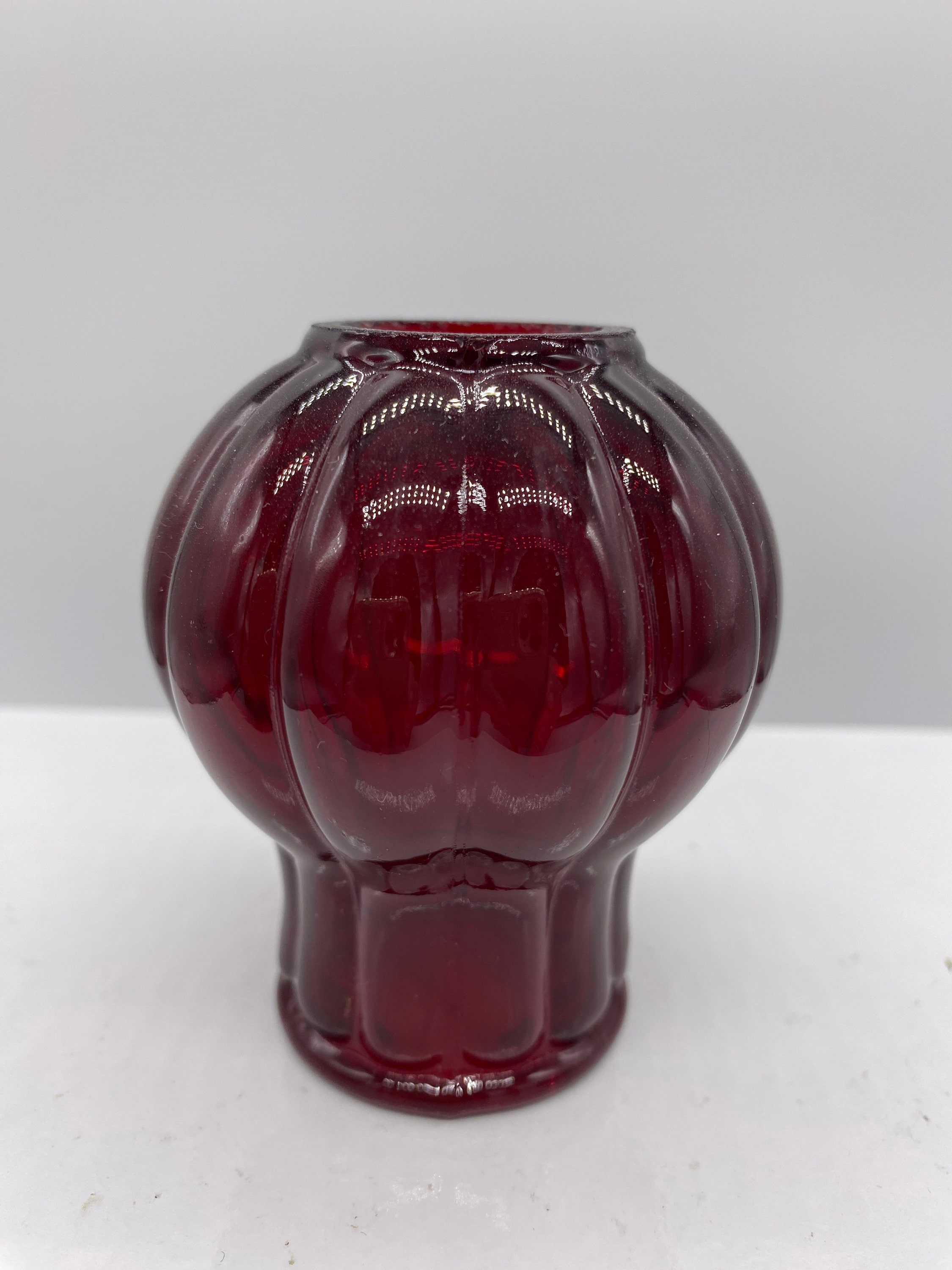 Glow Lamp in Ruby Red, Antique Miniature Oil Lamp. RARE fig. 625, P ...