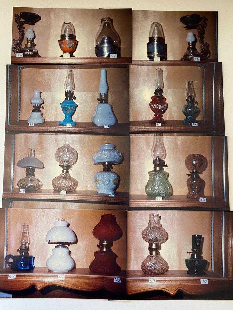 Antique "nutmeg" Oil Lamp in Cobalt Blue. Small Finger Lamp. - Etsy