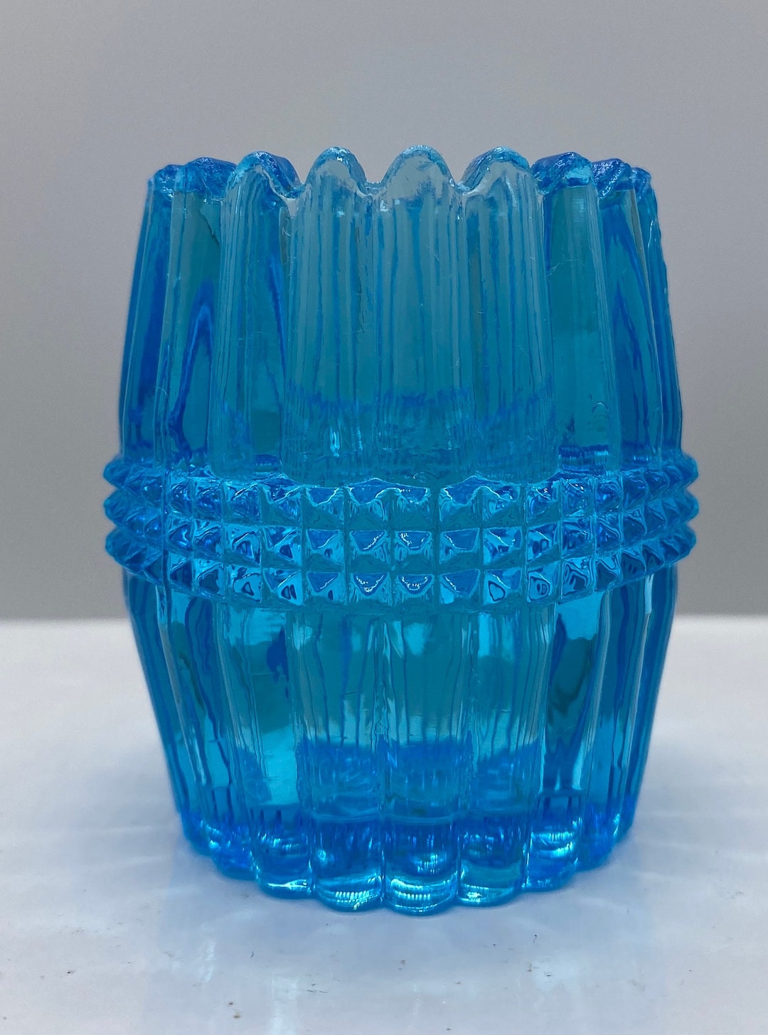 Antique 1890's Blue Glass Toothpick Holder (bryce Higbee and Co?) - Etsy