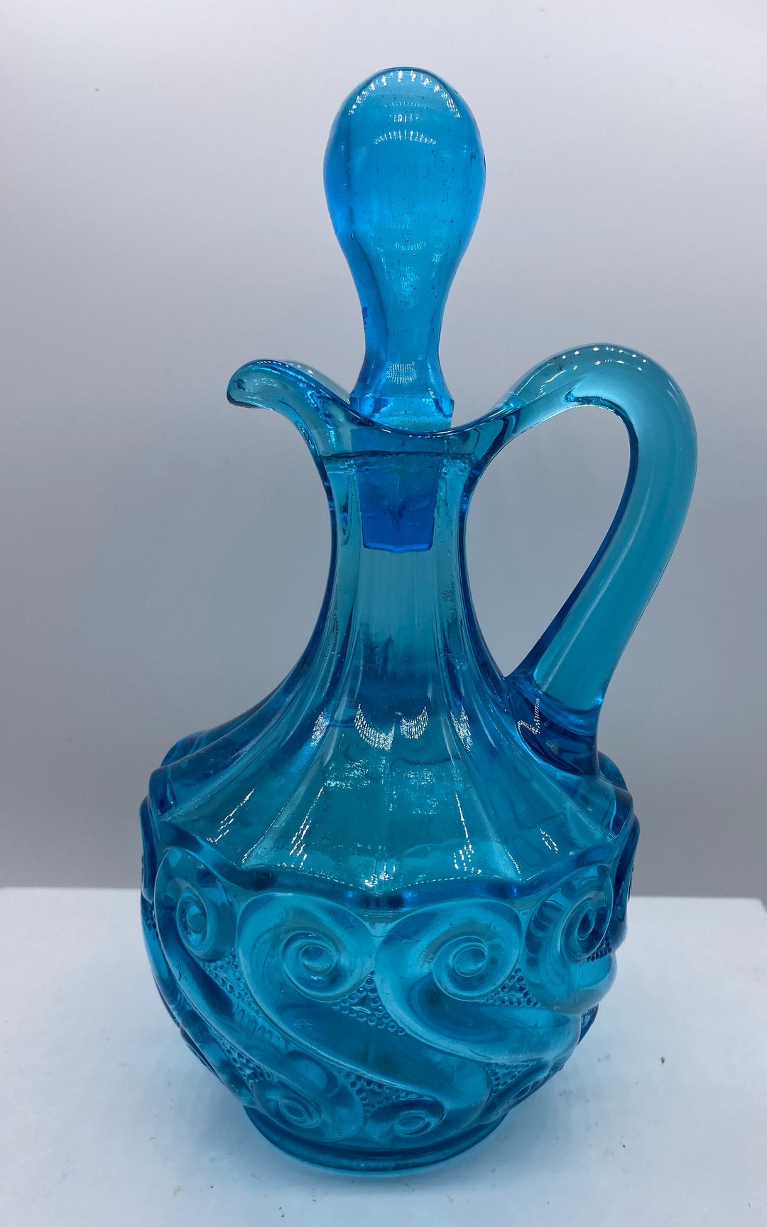 Antique Sapphire Blue S-repeat Pattern Cruet - Etsy