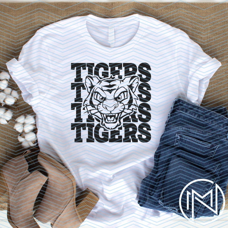 Tigers Mascot School Spirit Png Svg Design for Htv, Sublimation, UV DTF ...