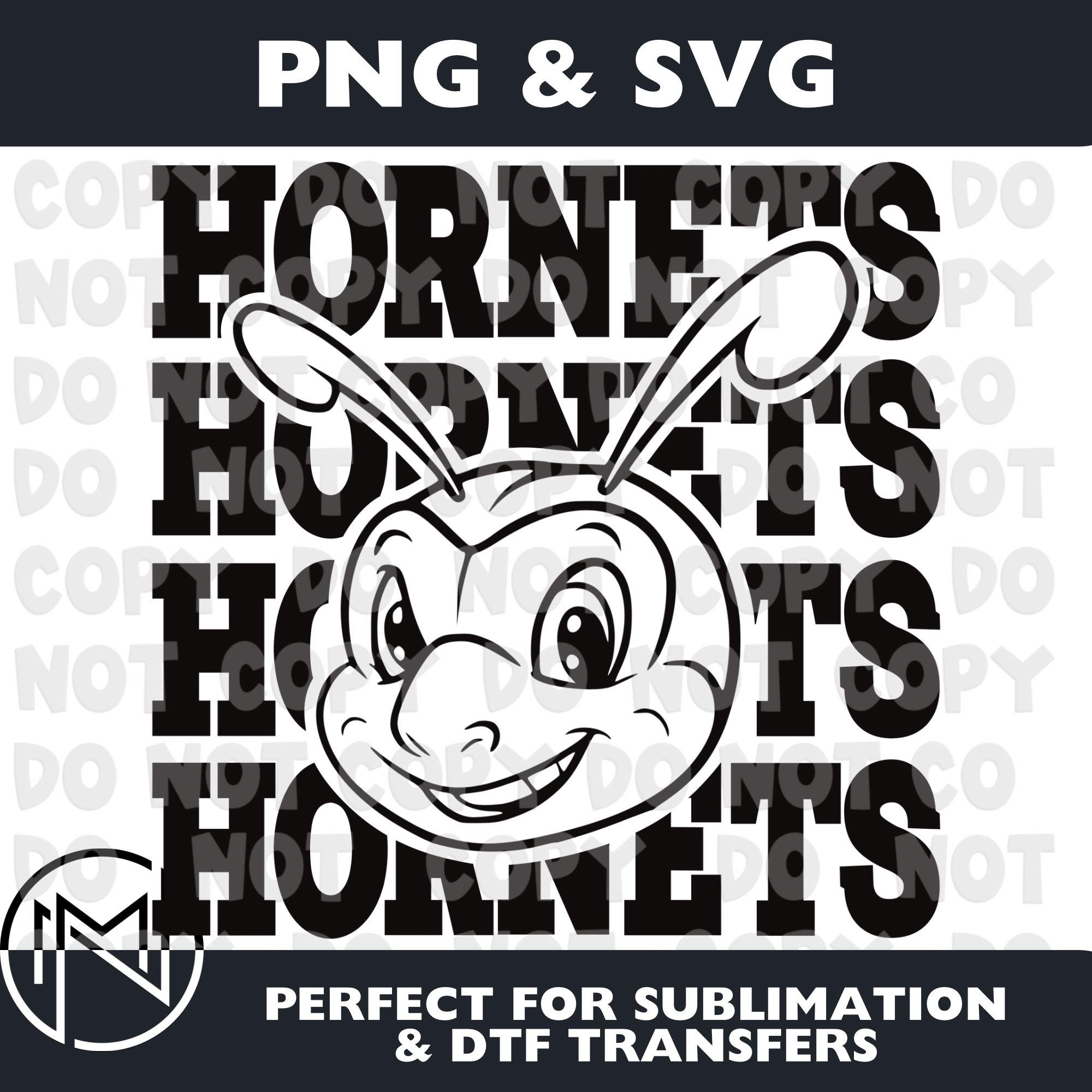 Hornets Mascot School Spirit Png Svg Design for Htv, Sublimation, UV ...