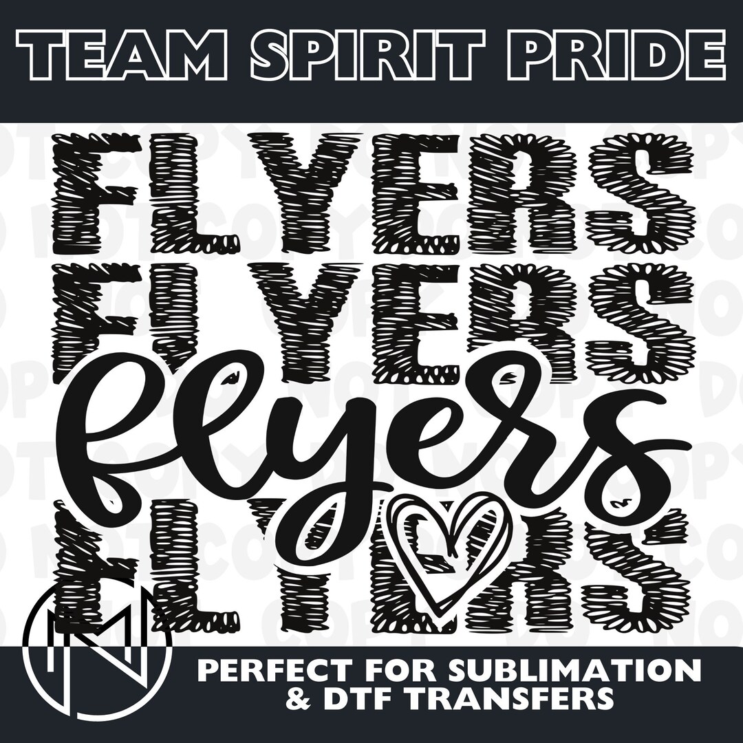 Flyer Pride | Team Spirit Tee School Mascot PNG Digital Download ...