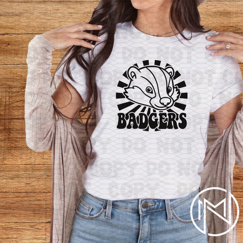 Badgers Mascot School Spirit Png Svg Design for Htv, Sublimation, UV ...