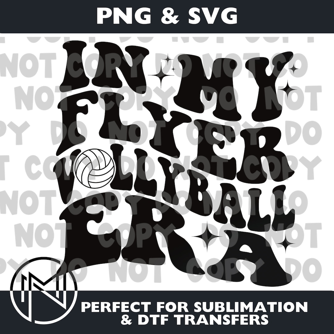 In My Volleyball Era Png | Flyer Volleyball | Volleyball Spirit Wear ...