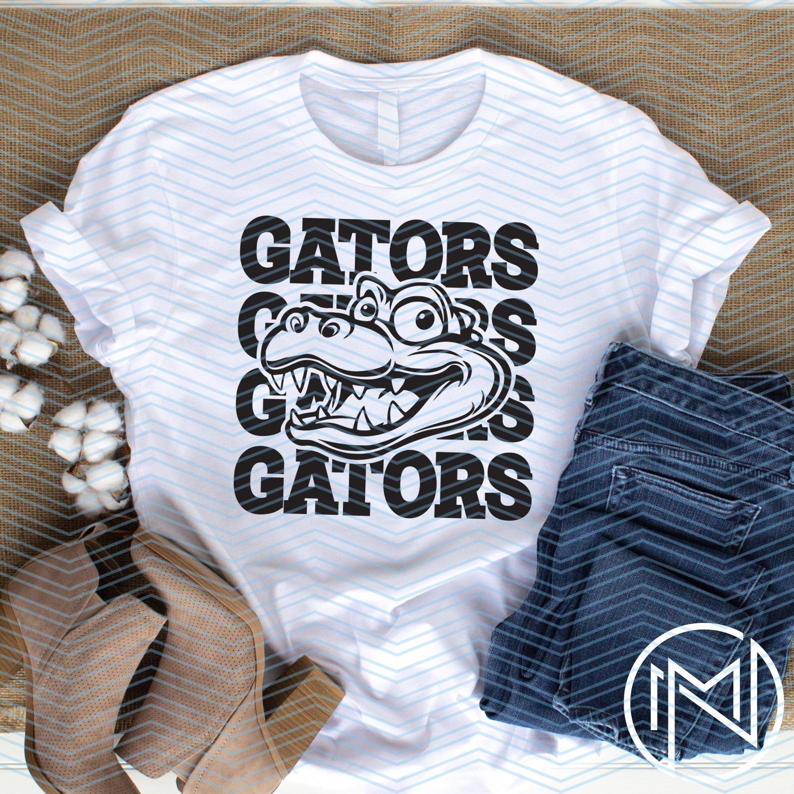 Gators Mascot School Spirit Png Svg Design for Htv, Sublimation, UV DTF ...