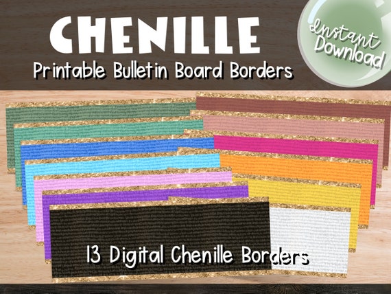 Printable Stoney Clover Bulletin Board Trim Classroom Decor - Etsy