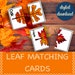 Fall Leaf Matching Game- Printable Activity for Preschool and Daycare ...