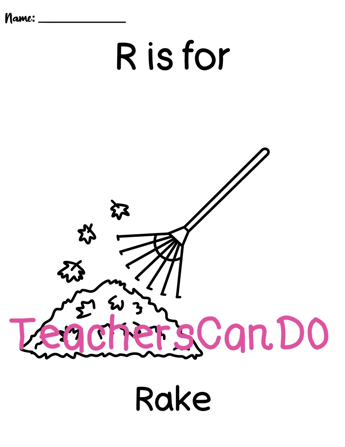 A-Z Fall Themed Letter Sheets - Instant Download - Etsy