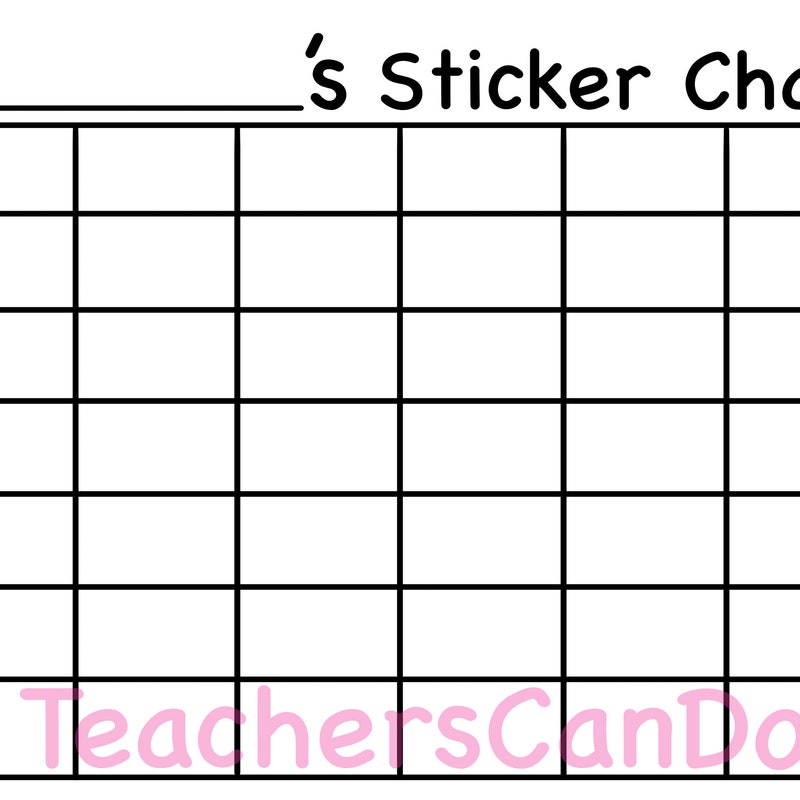 Preschool Chart - Etsy