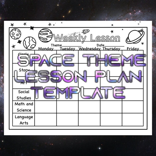 Space Lesson Plan - Etsy