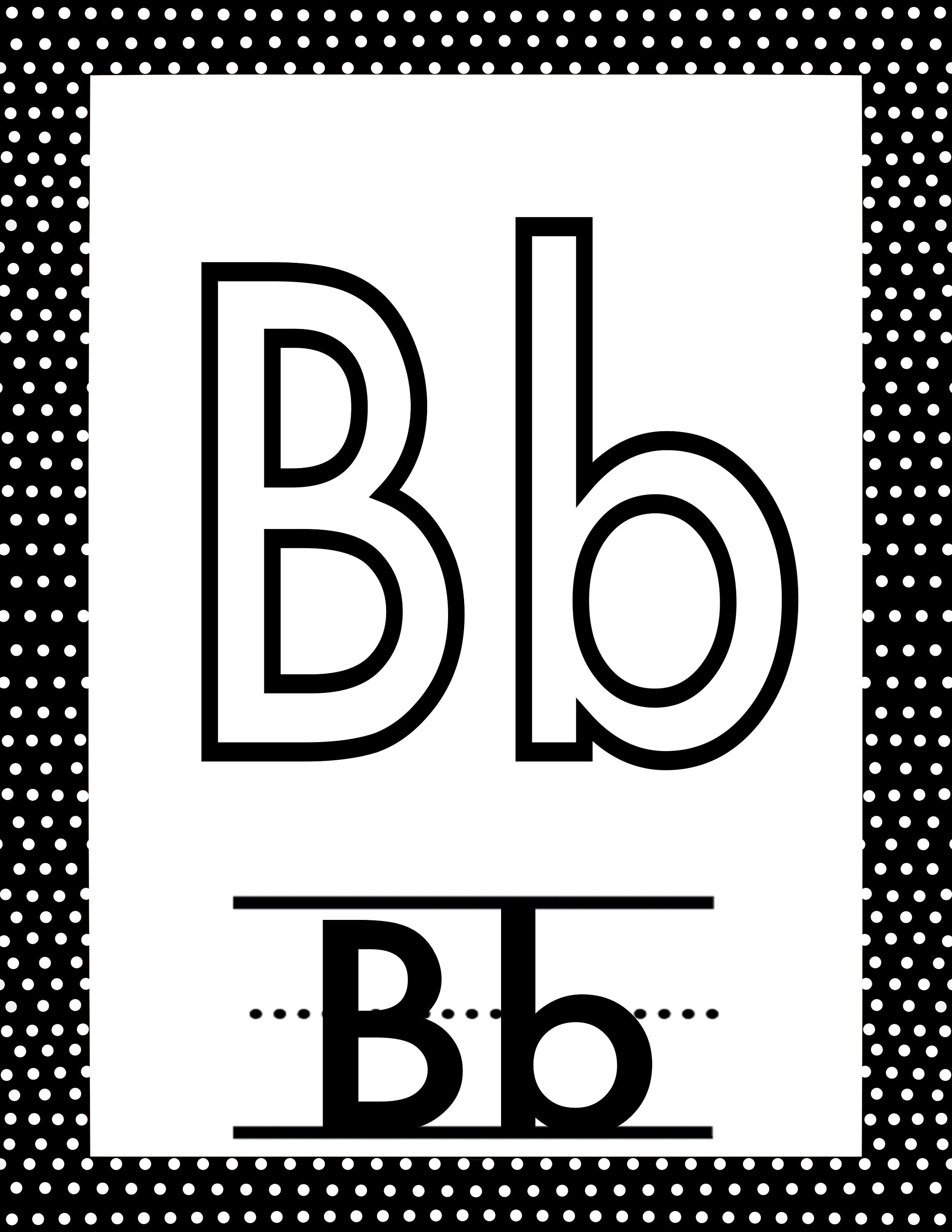 Black and White A-Z Alphabet Wall Print Ideal for Preschool and Daycare ...