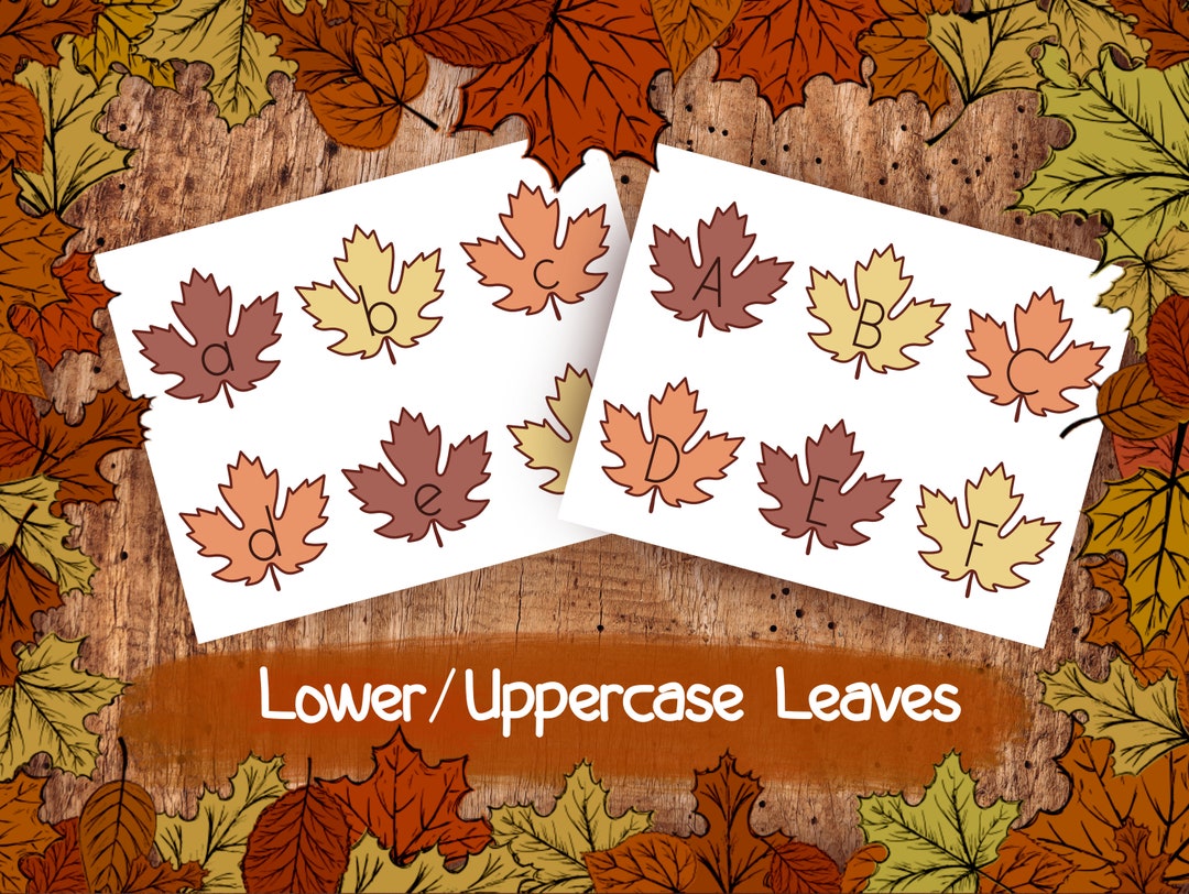 A-Z Fall Leaves Alphabet Activity - Instant Download - Etsy