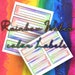 Rainbow Watercolor Labels for Preschool and Daycare Add Color and ...