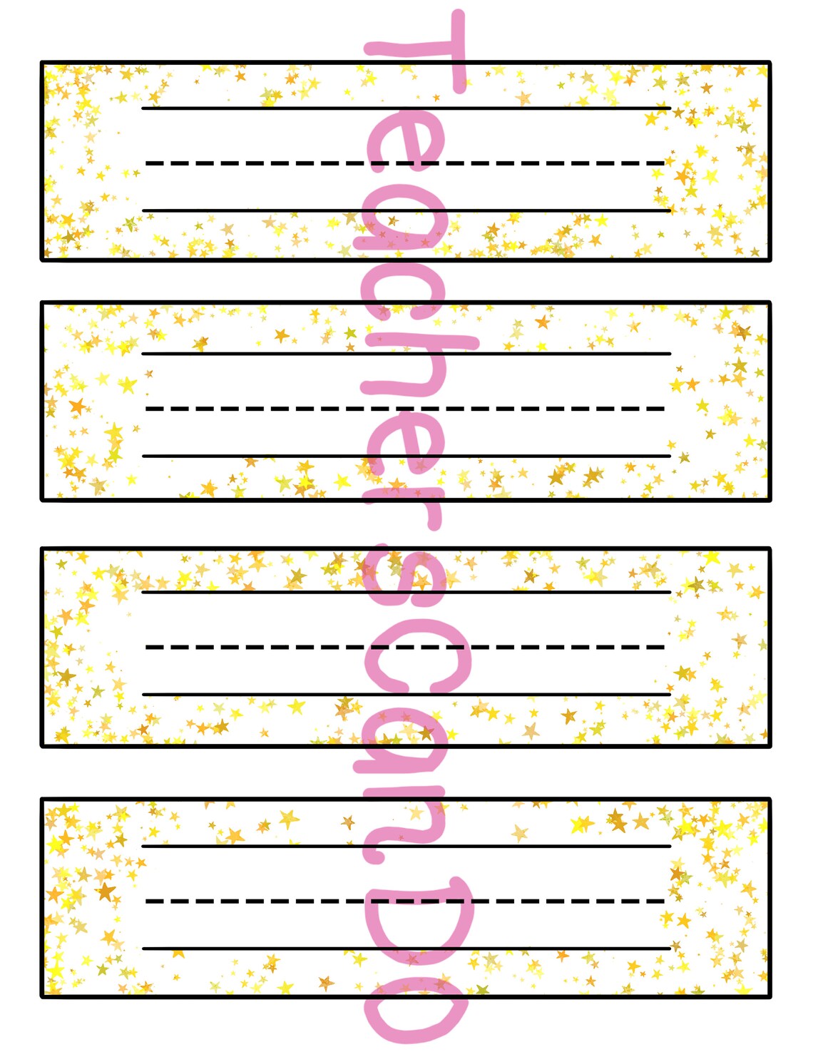 Star Labels for Preschool and Daycare - Sparkle and Organize Your ...