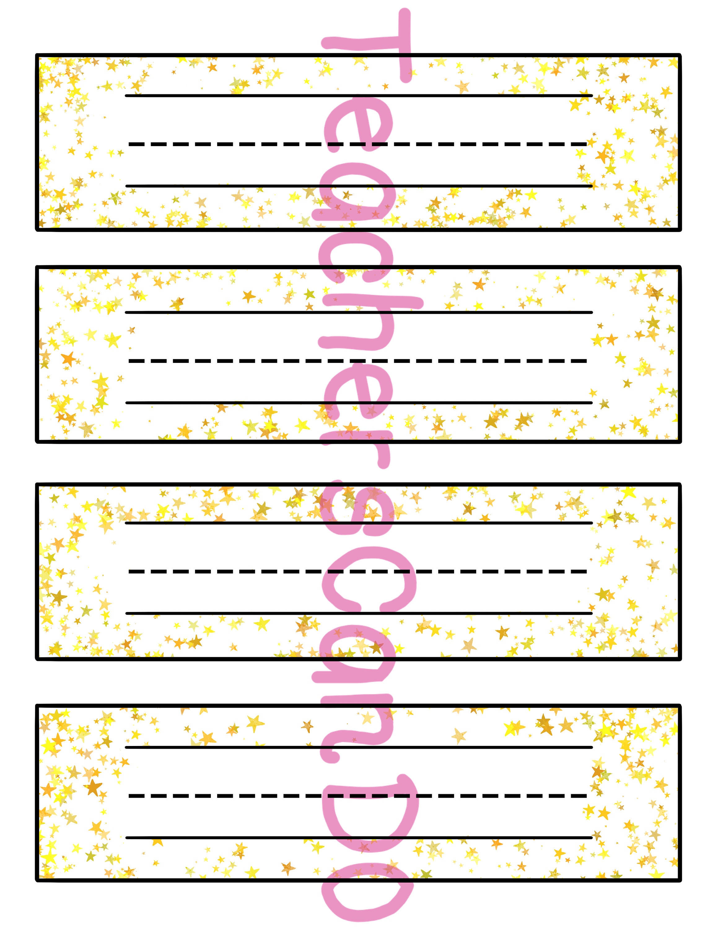 Star Labels for Preschool and Daycare - Sparkle and Organize Your ...