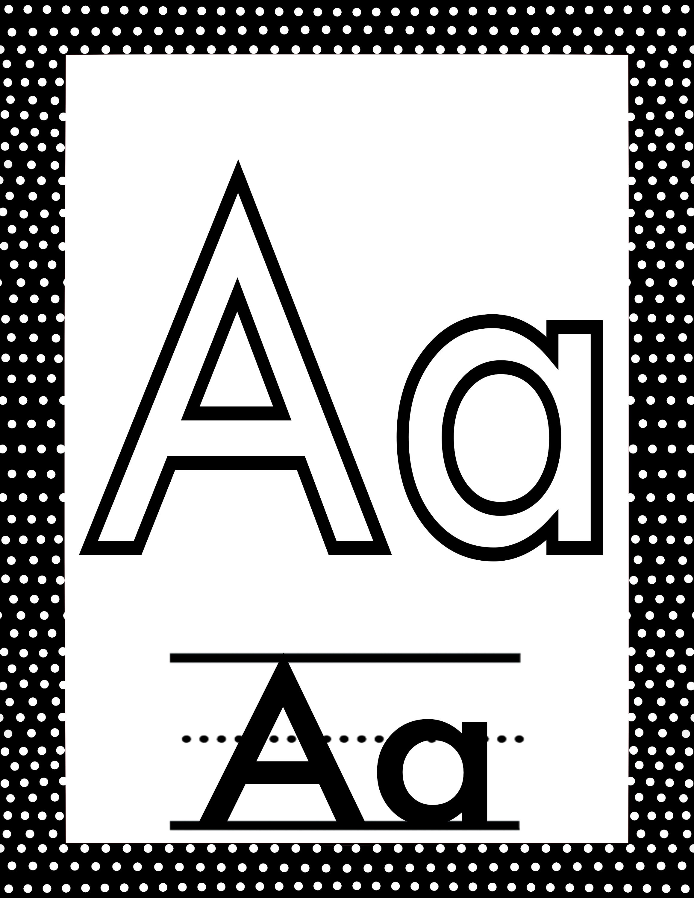 Black and White A-Z Alphabet Wall Print Ideal for Preschool - Etsy