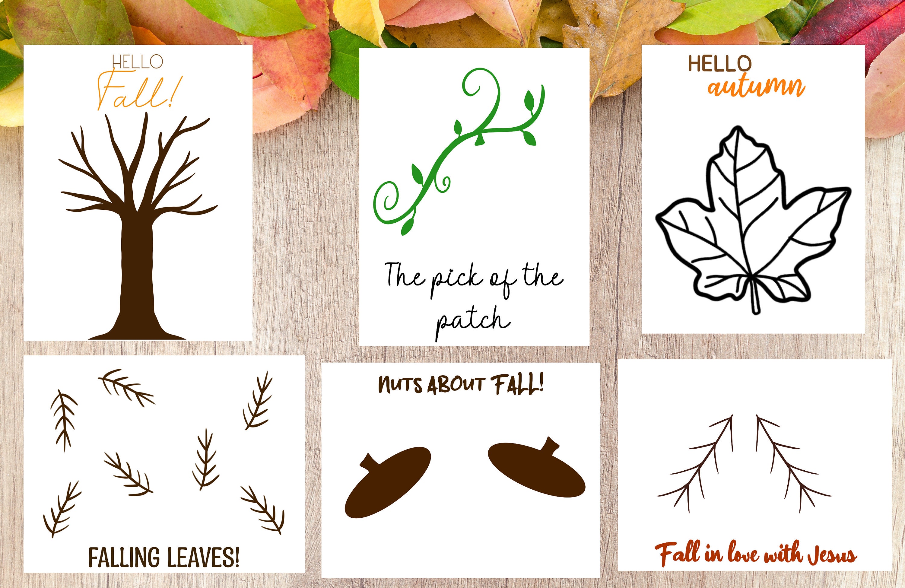 11 Printable Fall Craft Pages Instant Download - Etsy