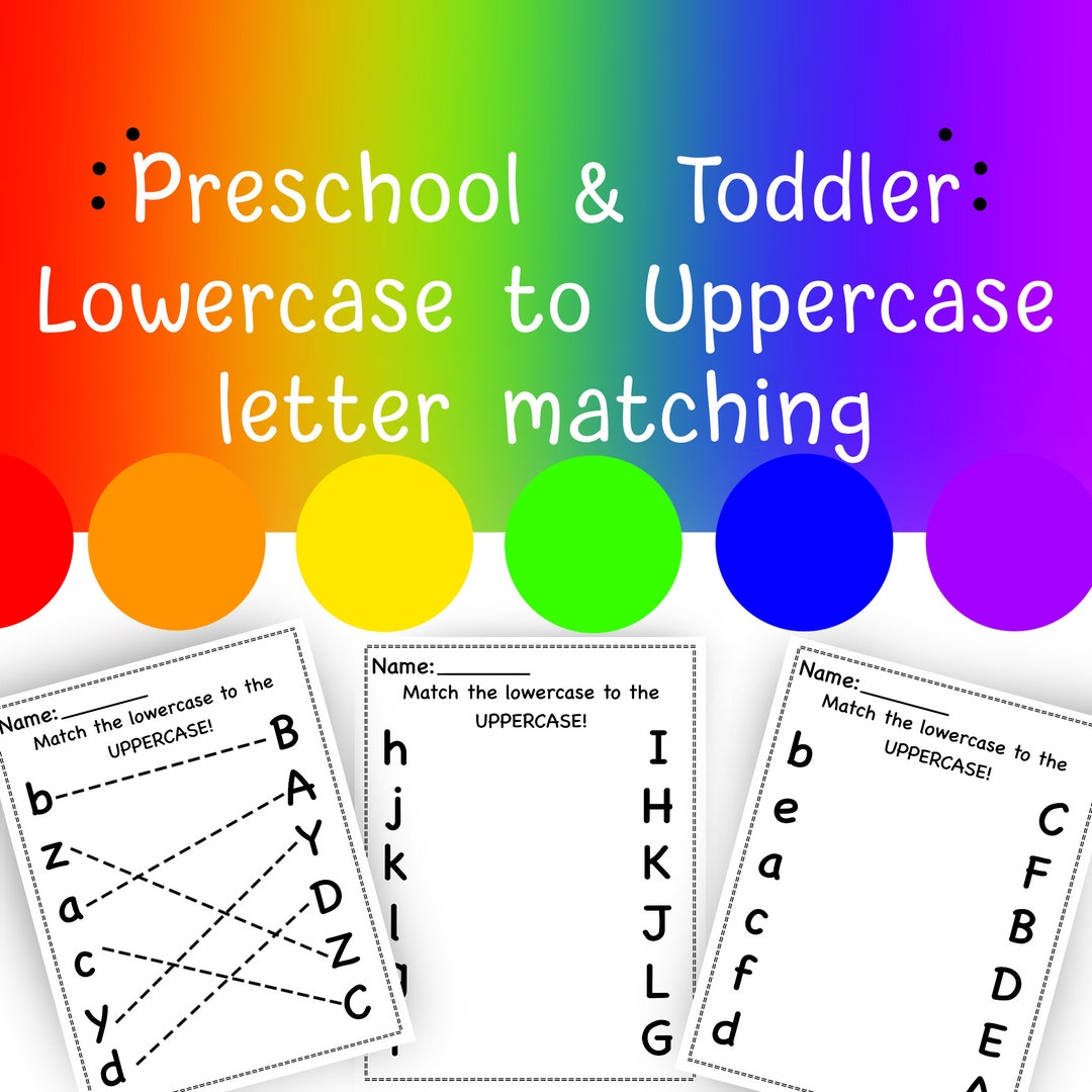 Lowercase To Uppercase Letter Matching Worksheets Ideal For Etsy Lowercase To Uppercase Letter Matching Worksheets Ideal For Etsy
