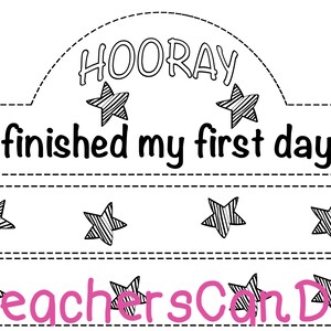 Preschool/daycare First Day/all About Me Bundle 5 Sheets Plus Headband ...