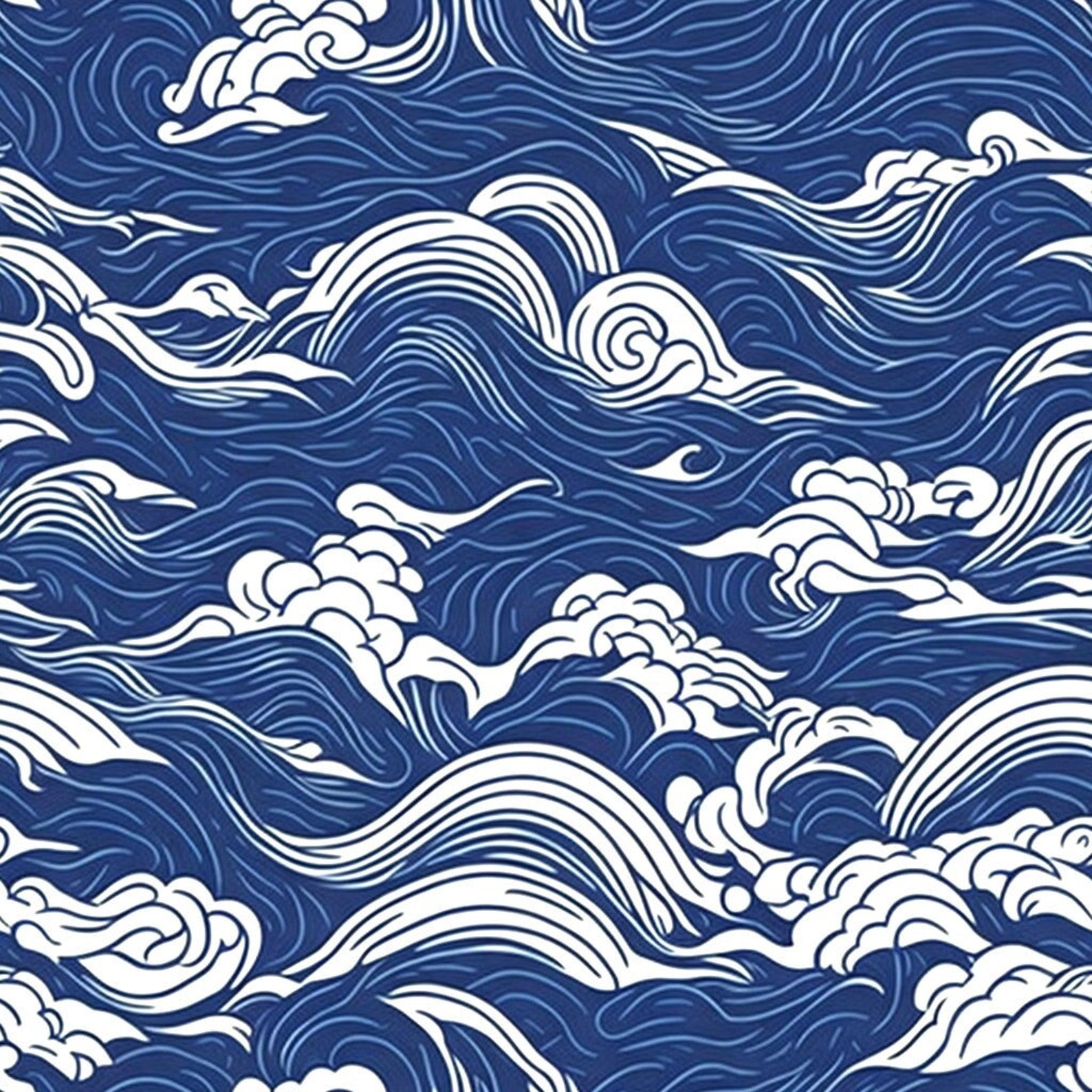 Japanese Traditional Wave Art - Etsy