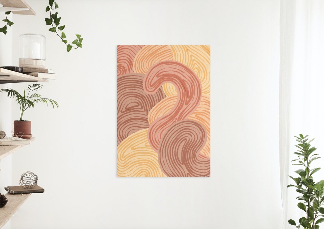 Colorful Abstract Digital Art Print, Digital Download Wall Art Print ...