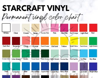 Vinyl Color Chart | Etsy