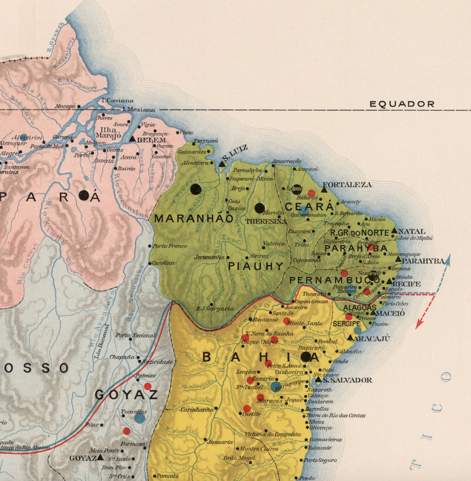 Climate Map of Brazil - Etsy