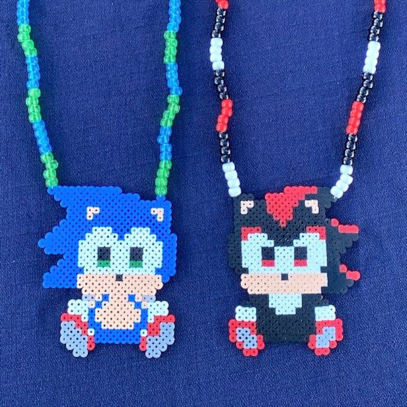 Sonic the Hedgehog Perler Bead - Etsy