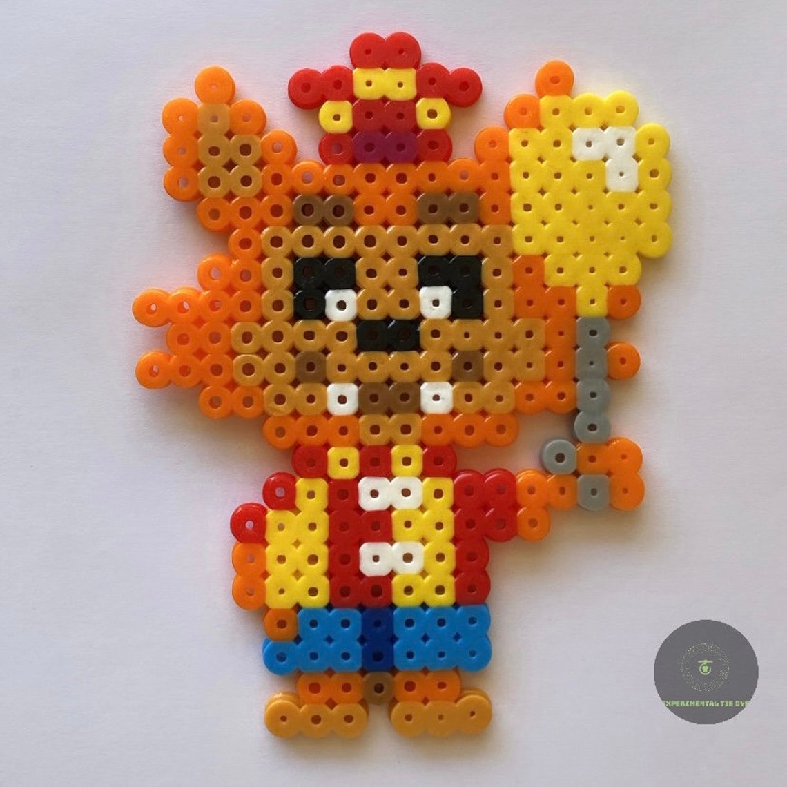 FNAF Perler Beads , Balloon Foxy Inspired , Handmade Pixel Art , FNAF ...